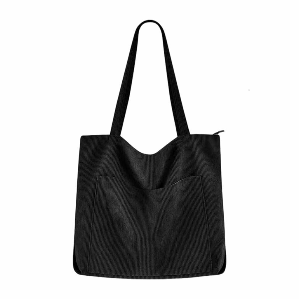 Мягкая вельветовая сумка через плечо Вместительная внутренняя сумка на магнитной кнопке С несколькими отделениями Идеально подходит для книг ноутбука первой необходимости