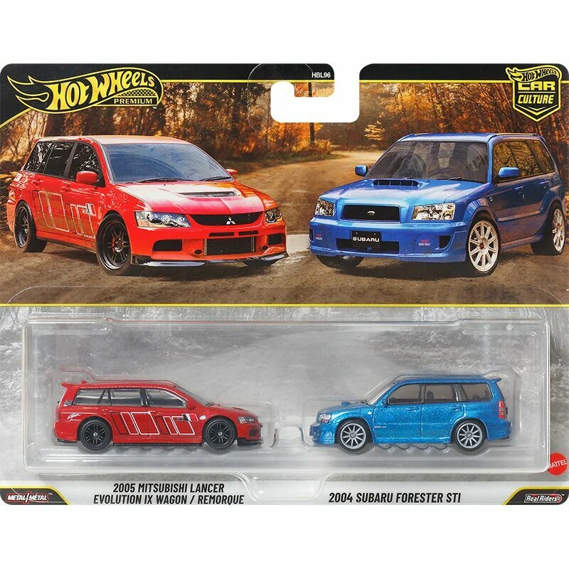 Hot Wheels Lancer EVO Wagon/Forester STI 1:64