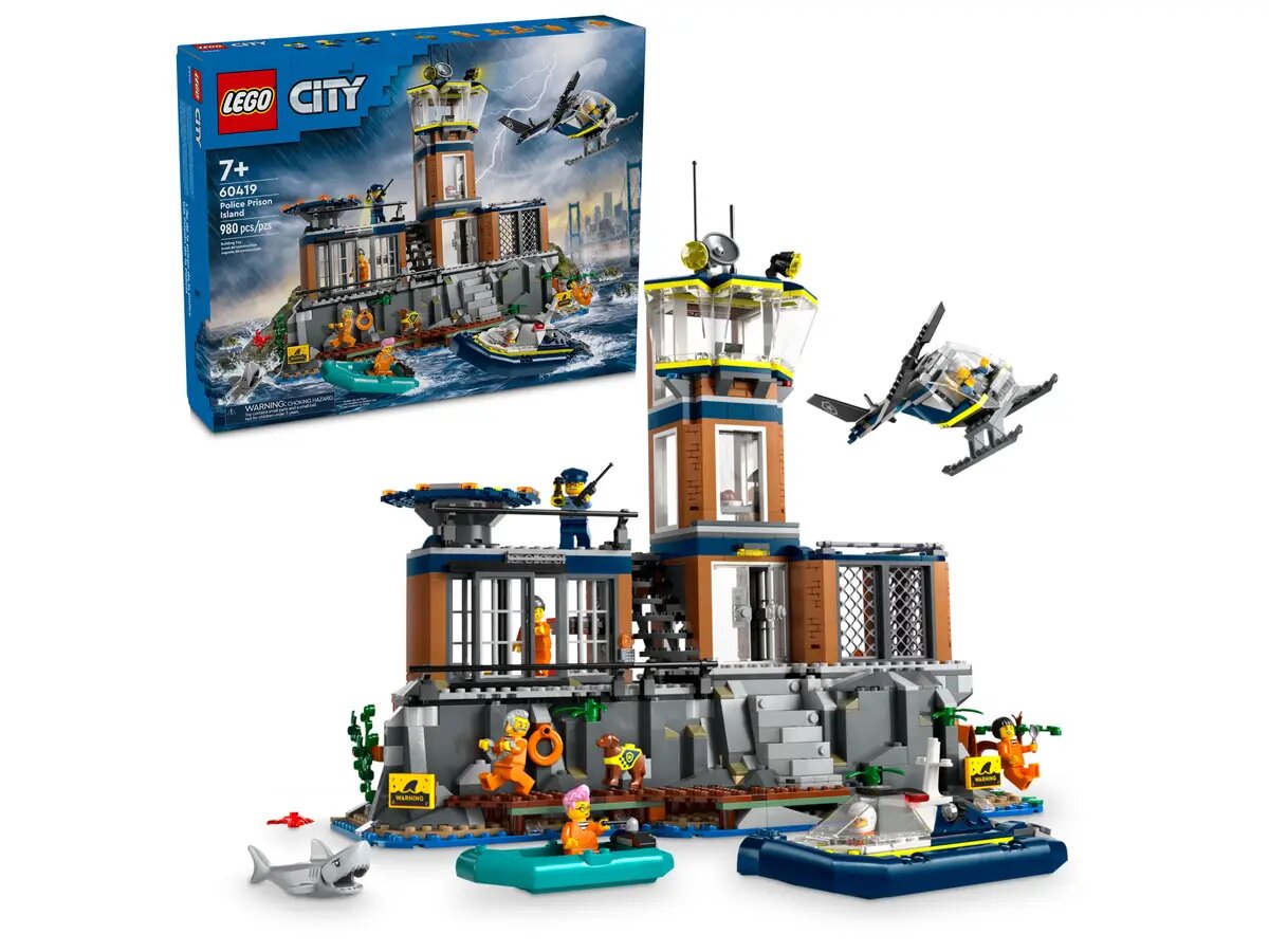 Конструктор LEGO City 60419 Полицейский тюремный остров, 980 дет.