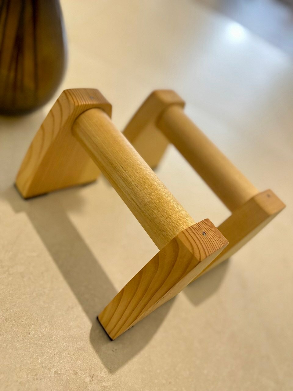 Упоры для отжиманий 20 см. Натуральное дерево. С подкладками от скольжения