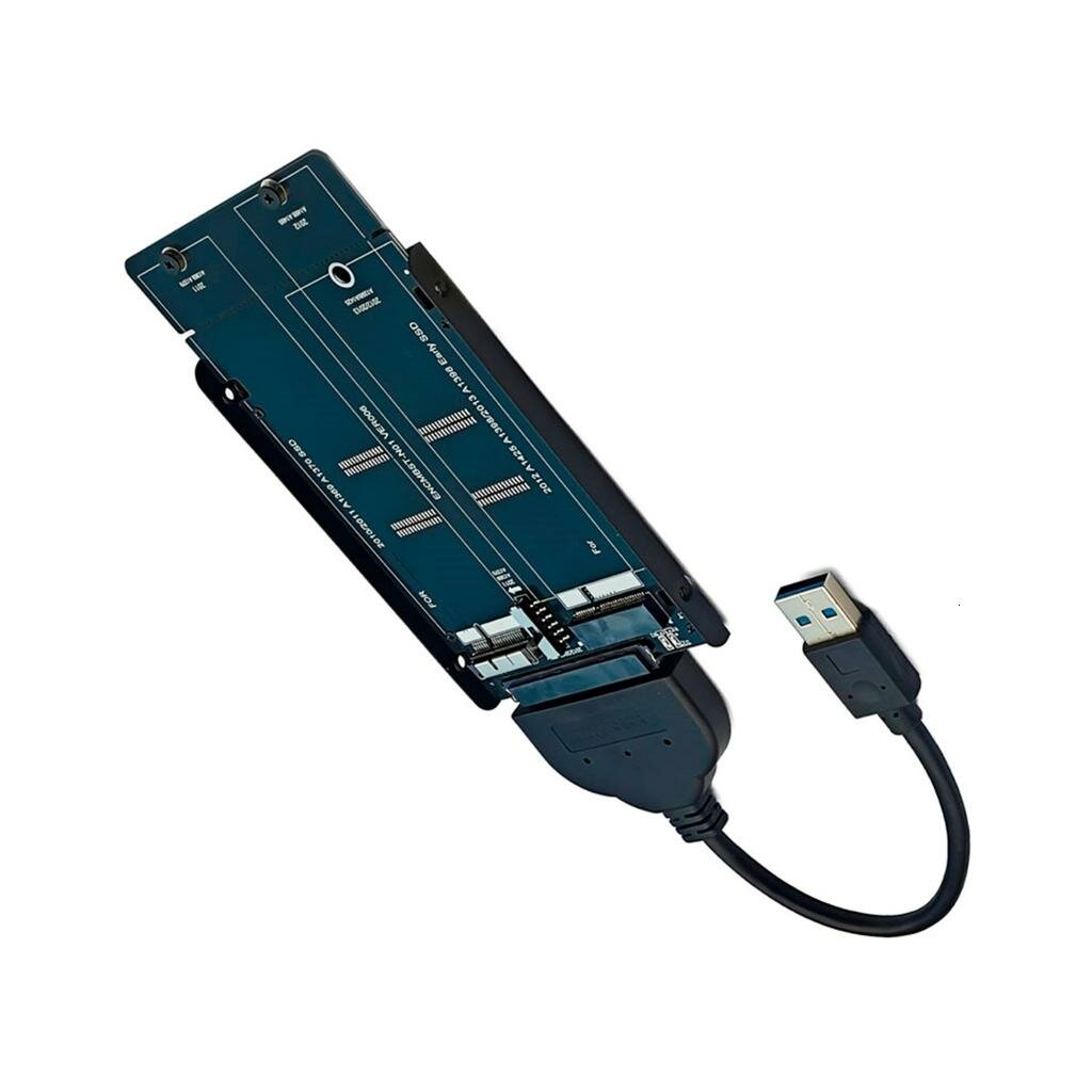 Комплект адаптера и кабеля USB для ремонта SSD A1369/1370 12+6Pin 2010-2011
