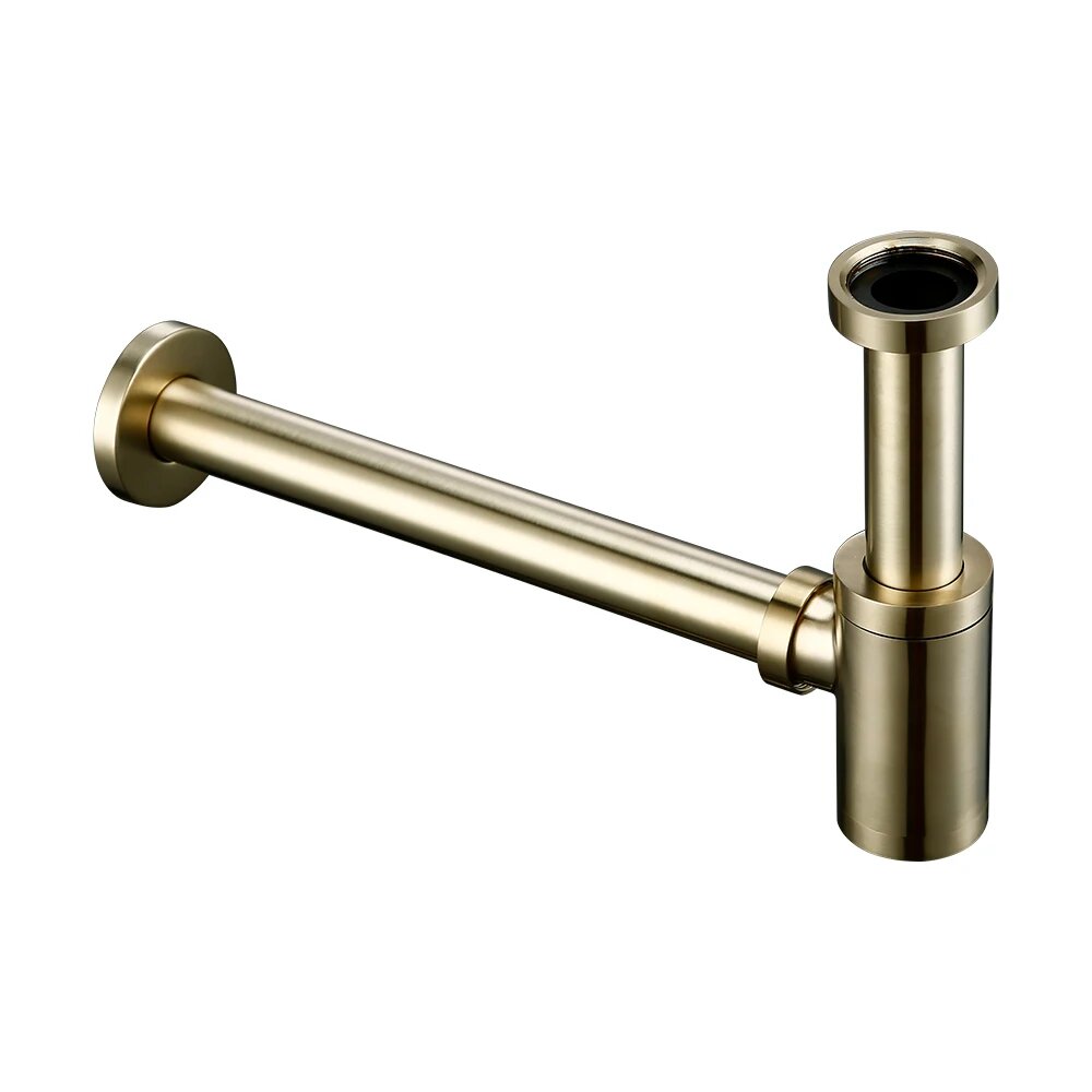 Bagnolux золотистый латунный сифон для раковины Brushed Gold Siphon