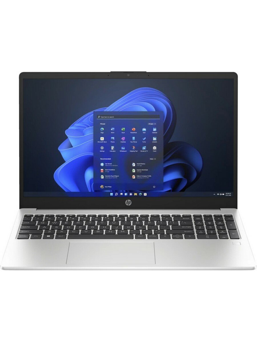 Ноутбук 15.6" FHD AG HP 250 G10 silver (Core i5 1334U/8Gb/512Gb SSD/VGA int/noOS) (8A5D2EA)