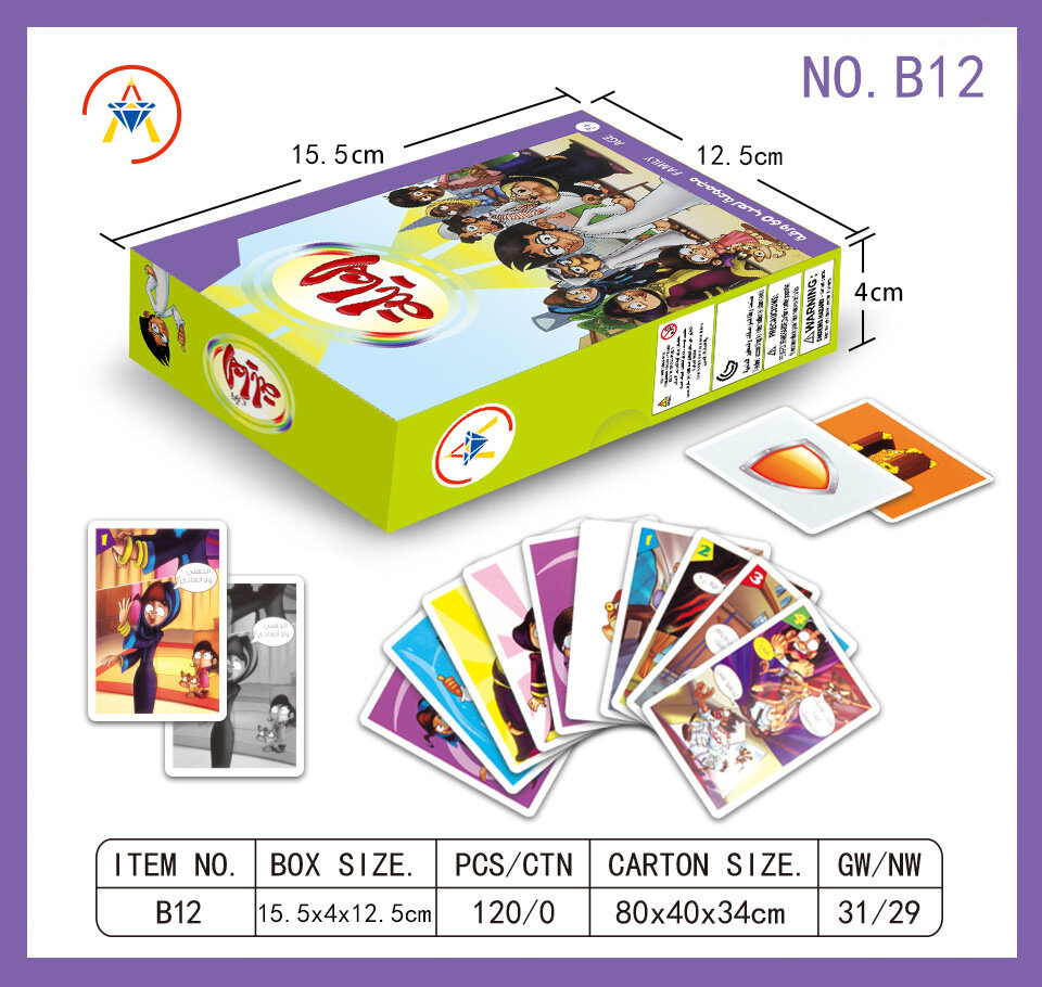 Тщательно отобранные трансграничные арабские карты-наблюдатели, настольные игры, карты, игрушка-игра в карты B12