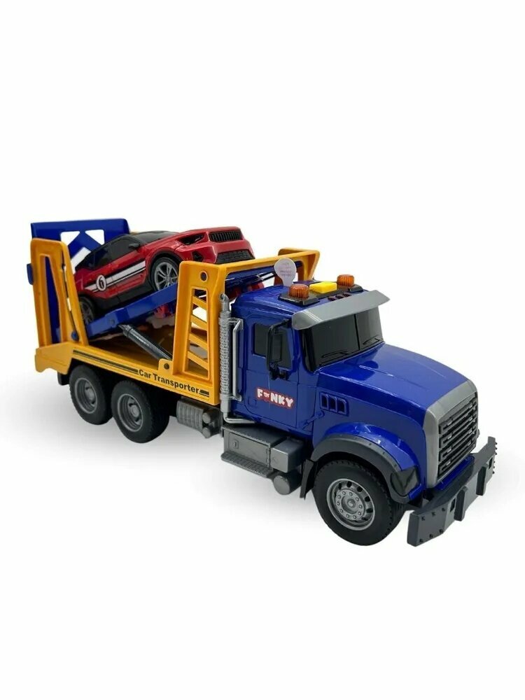 Автовоз с машинками со светом и звуком, 28 см, Funky Toys