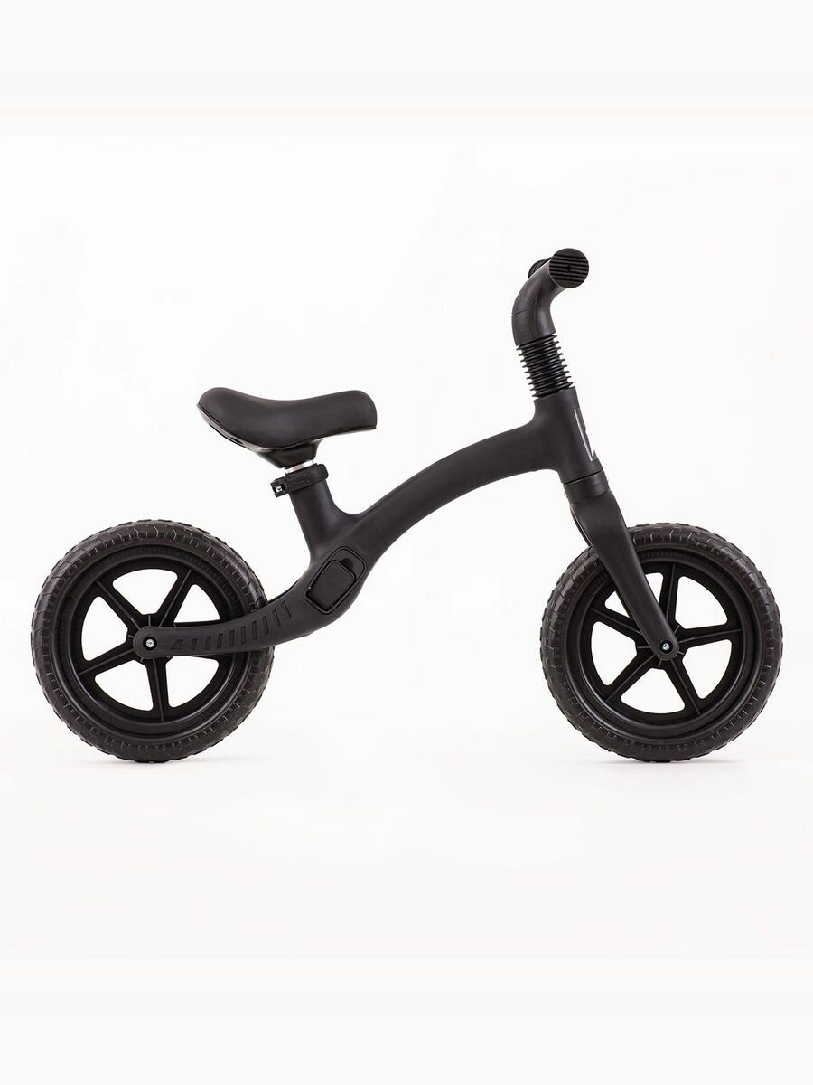 Беговел 12" AIR BALANCE рост 90-100 см черный. Детский транспорт для малышей 2, 3, 4 года. Подарок ребенку на день рождения, велобег, самокат без педалей, толокар.