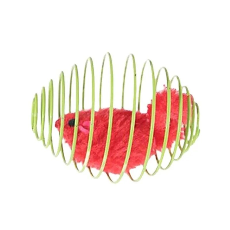 Интерактивная игрушка, милые плюшевые мыши в шариках из железной проволоки, играющие в ловлю, обучение котятам, товары для домашних животных