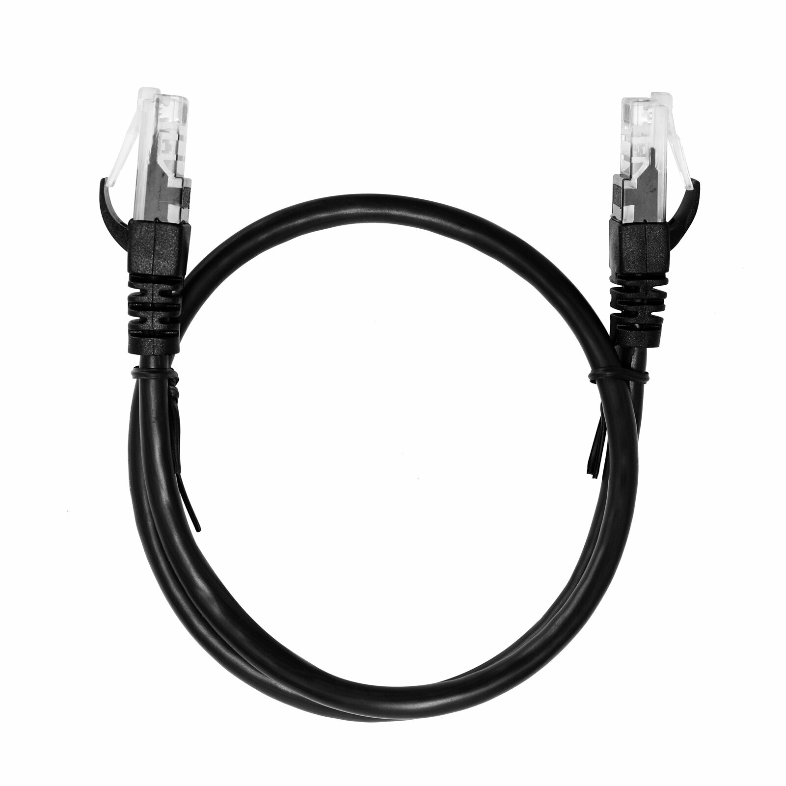 Кабель Ethernet RJ45 Lan Cable Network Cable Patch Cord для Modem Router Cable, черный, длина 0.5m, 1.0m, 1.5m, 2.0m, 3.0m, 5.0m (выбор), материал ABS+медь, внутренний жилец 7*0.12mm, упаковка 250*200*10mm, вес 0.5m:27g, 1.0m:38g, 1.5m:52g, 2.0m:63g,