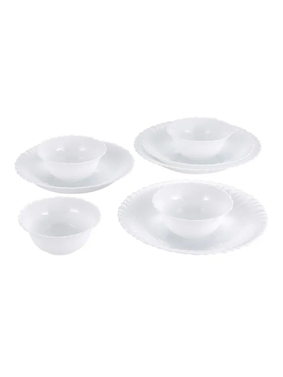 Набор посуды Corelle Haoyu 8 предметов, белый, керамика