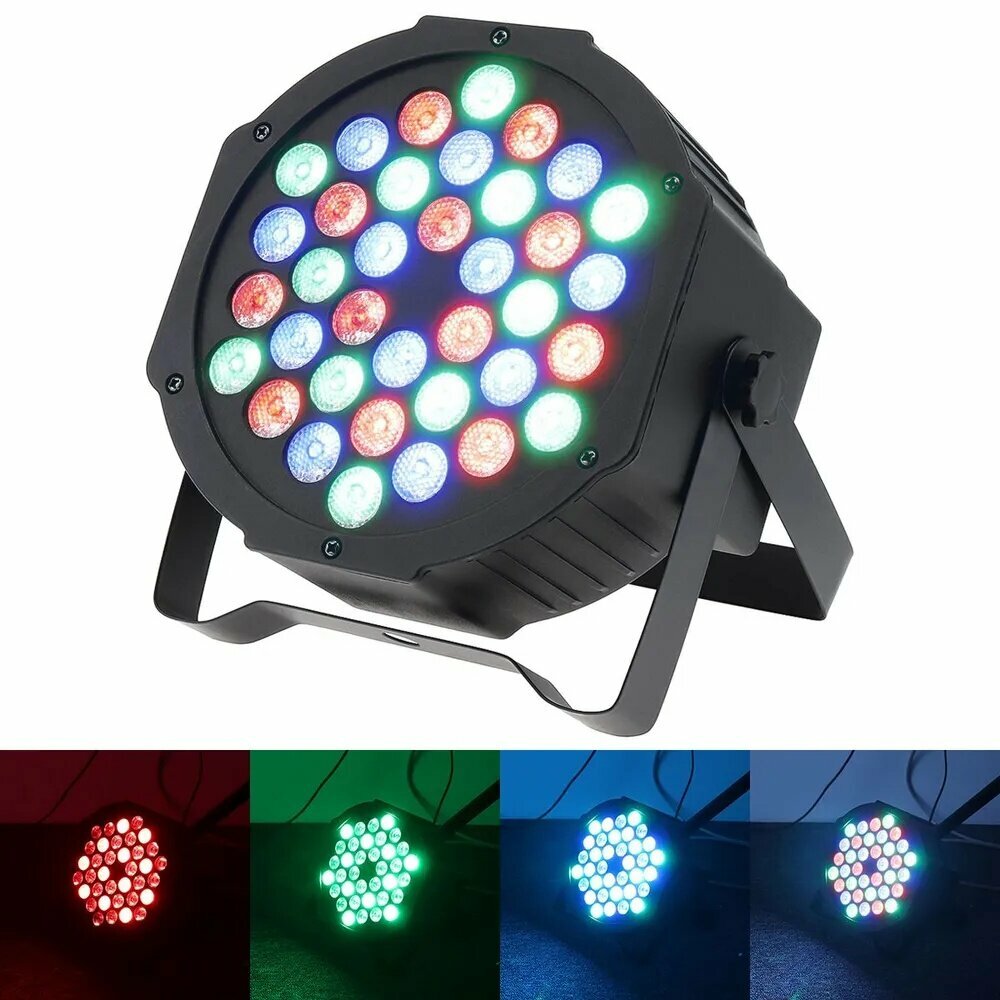 36W DJ LED RGB Par свет, автоматическое продвижение / голосовое управление, для небольшой вечеринки KTV этап