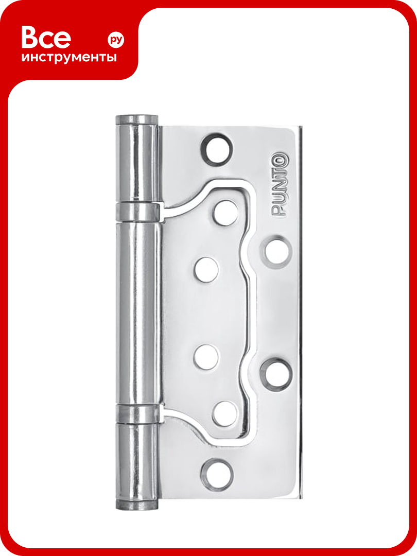 Универсальная петля без врезки PUNTO 200-2B 100x2,5 CP хром 35485