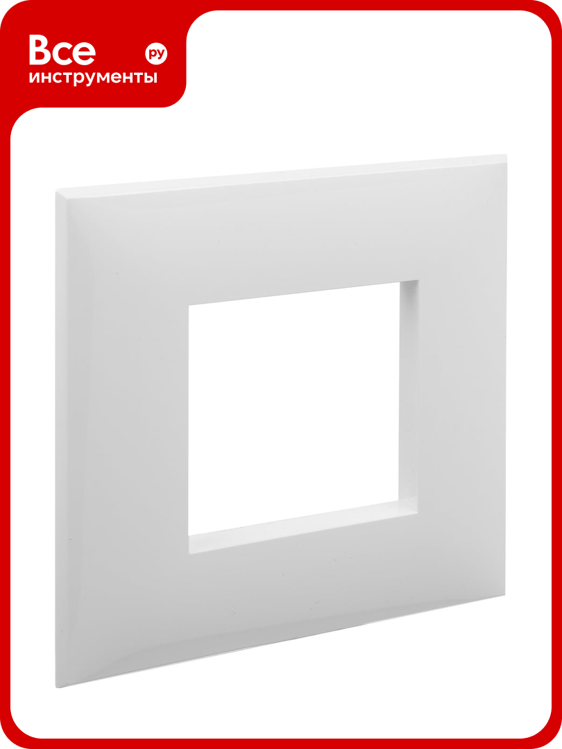 Рамка DKC Avanti в цвете "Белое облако", 1 пост на 2 модуля, IP20, из АБС-пластика, идеальна для современного интерьера,