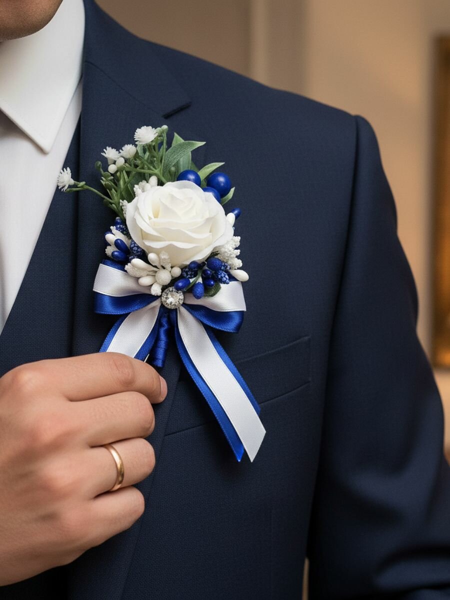 Бутоньерка для жениха или свидетеля