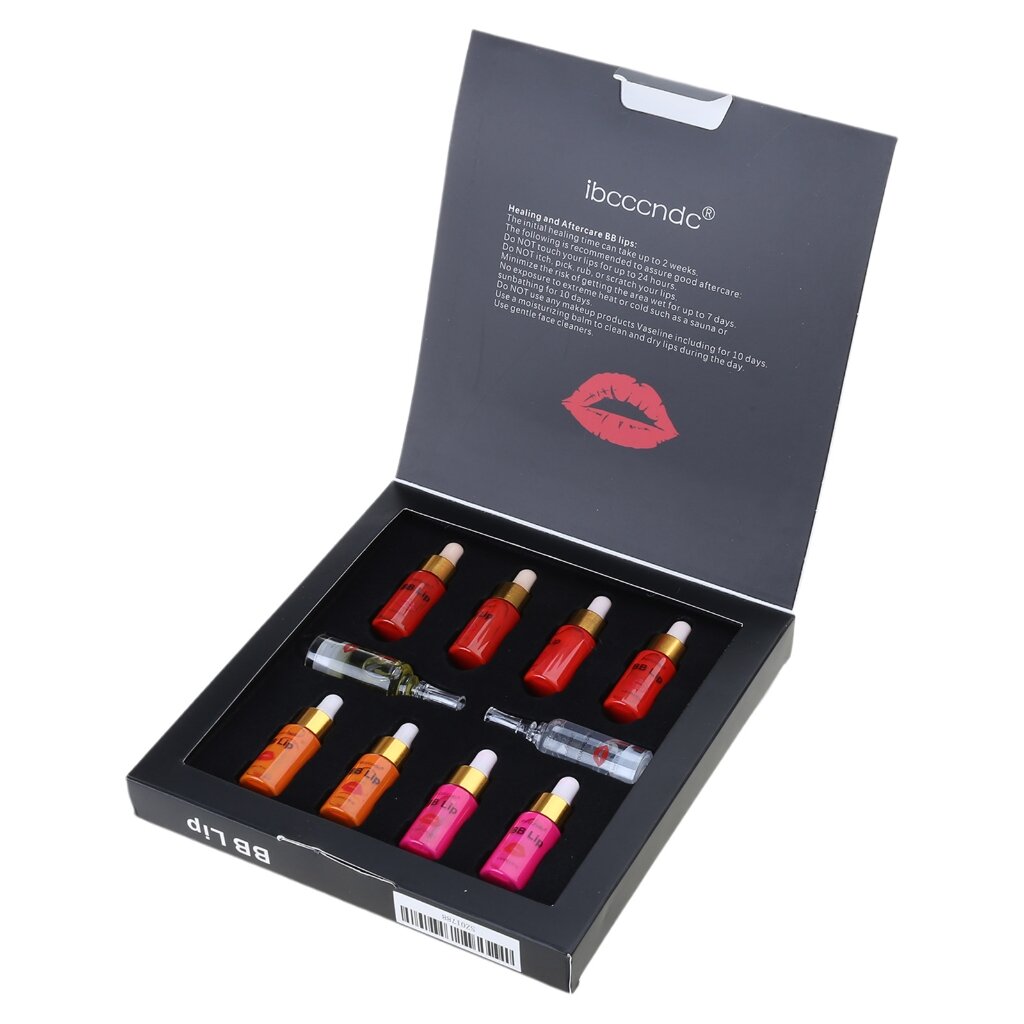 BB Lip Glow Ампульная Сыворотка Starter Kit Блеск Для Губ BB Крем-Пигмент Для Окрашивания Губ