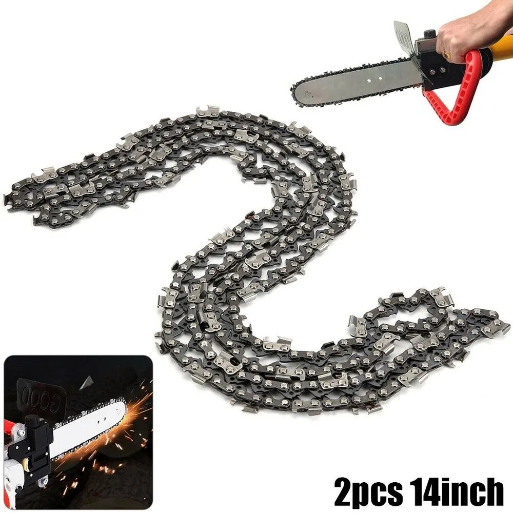 2 Комплекта Для Электрической Бензопилы Bosch AKE35s 14 дюймов Цепи 1,3 мм (0,050) 52 Звена