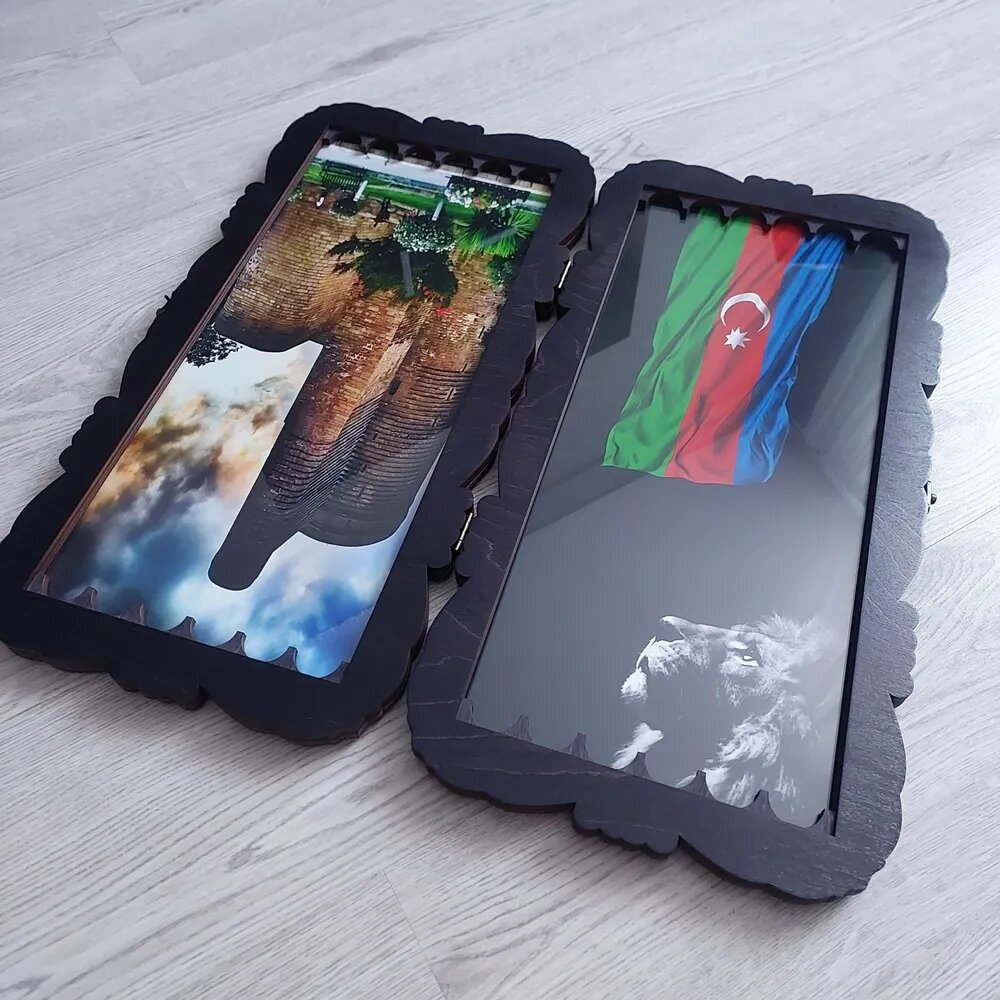 Нарды со стеклом на игровом поле