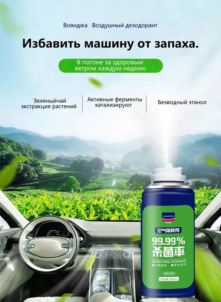 Дезодорирующий освежитель воздуха для автомобиля