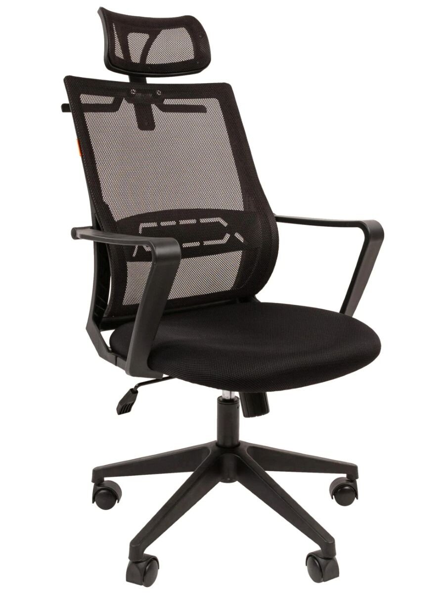 Кресло офисное Chairman 545 7126770 Россия ткань черный на колесах