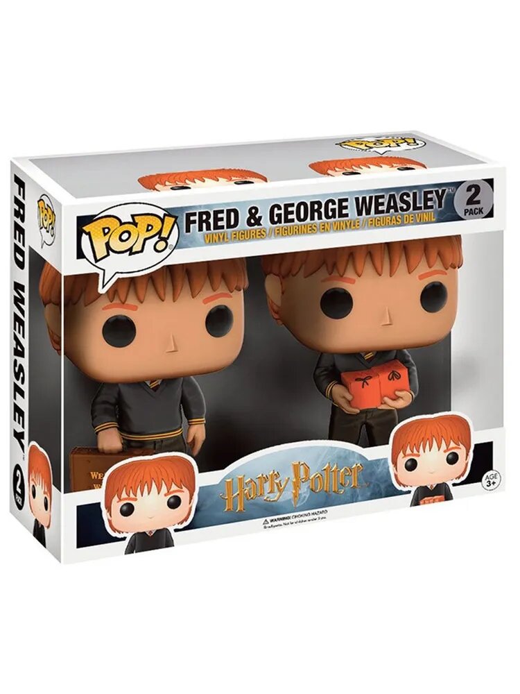 Фигурка Funko Pop! #2 Pack Harry Potter Movie Series Action Figures Fred Weasley & George Weasley - 3.75 Inches