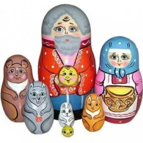 Матрешка Нескучные игры "Колобок" 7 перс. арт. Р-45/742 (