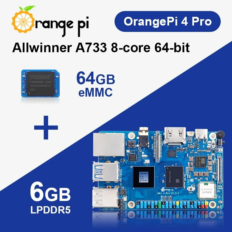 Orange Pi 4 Pro 6ГБ Development Board