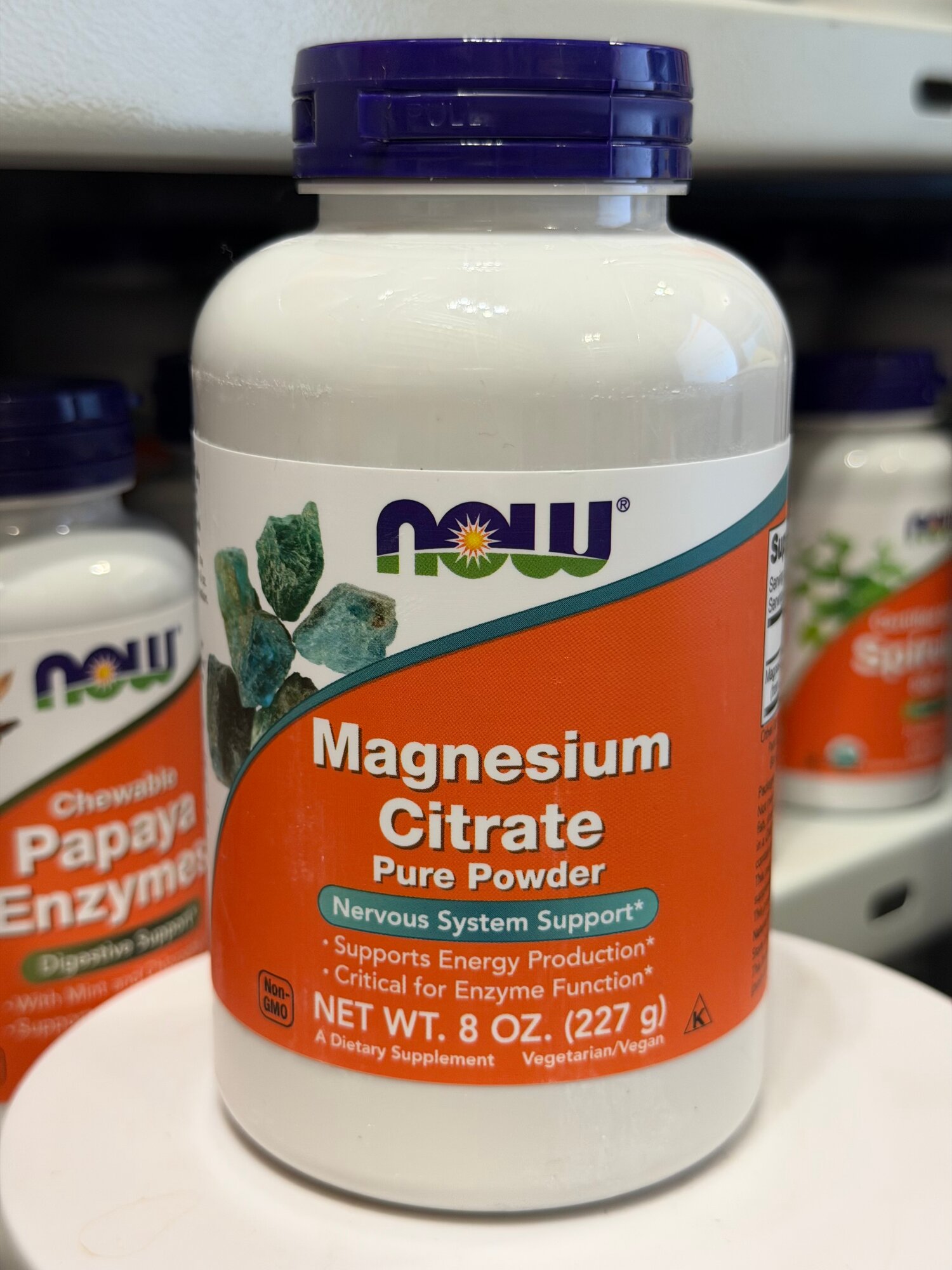 NOW Magnesium Citrate - магний цитрат в порошке для нервной системы, 227 грамм