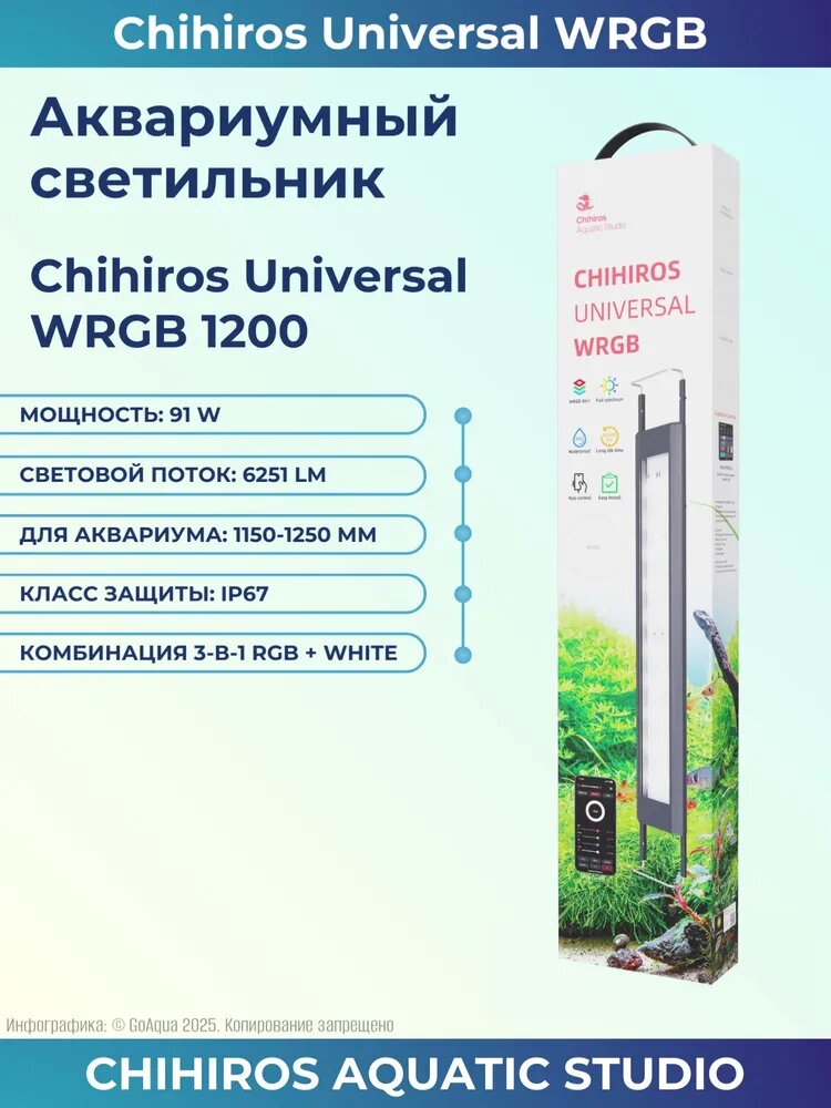 Светильник для аквариума Chihiros Universal WRGB 1200