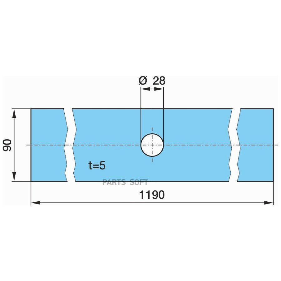 Пластина рессоры от официального дистрибьютора, BPW, артикул 0328139020