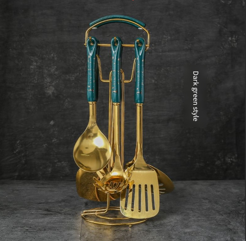 Набор кухонных принадлежностей для готовки, набор навесок, 6 приборов, серебристый, белый