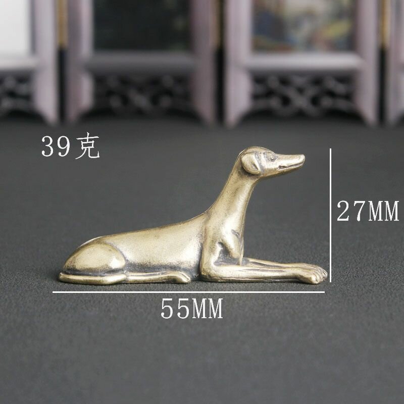 Медная статуэтка собаки, ремесленные изделия