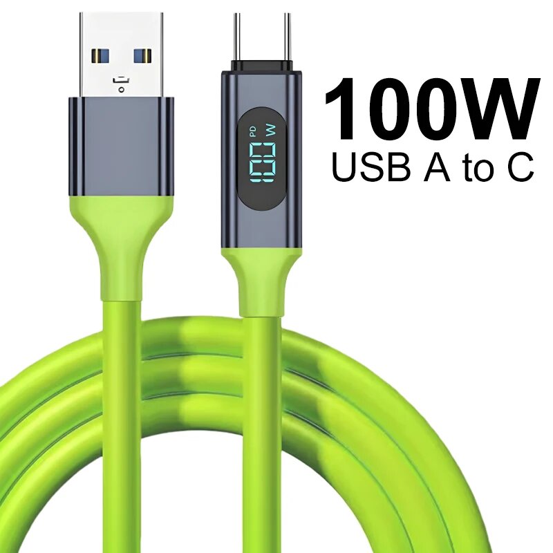 100W USB A to C кабель для быстрой зарядки