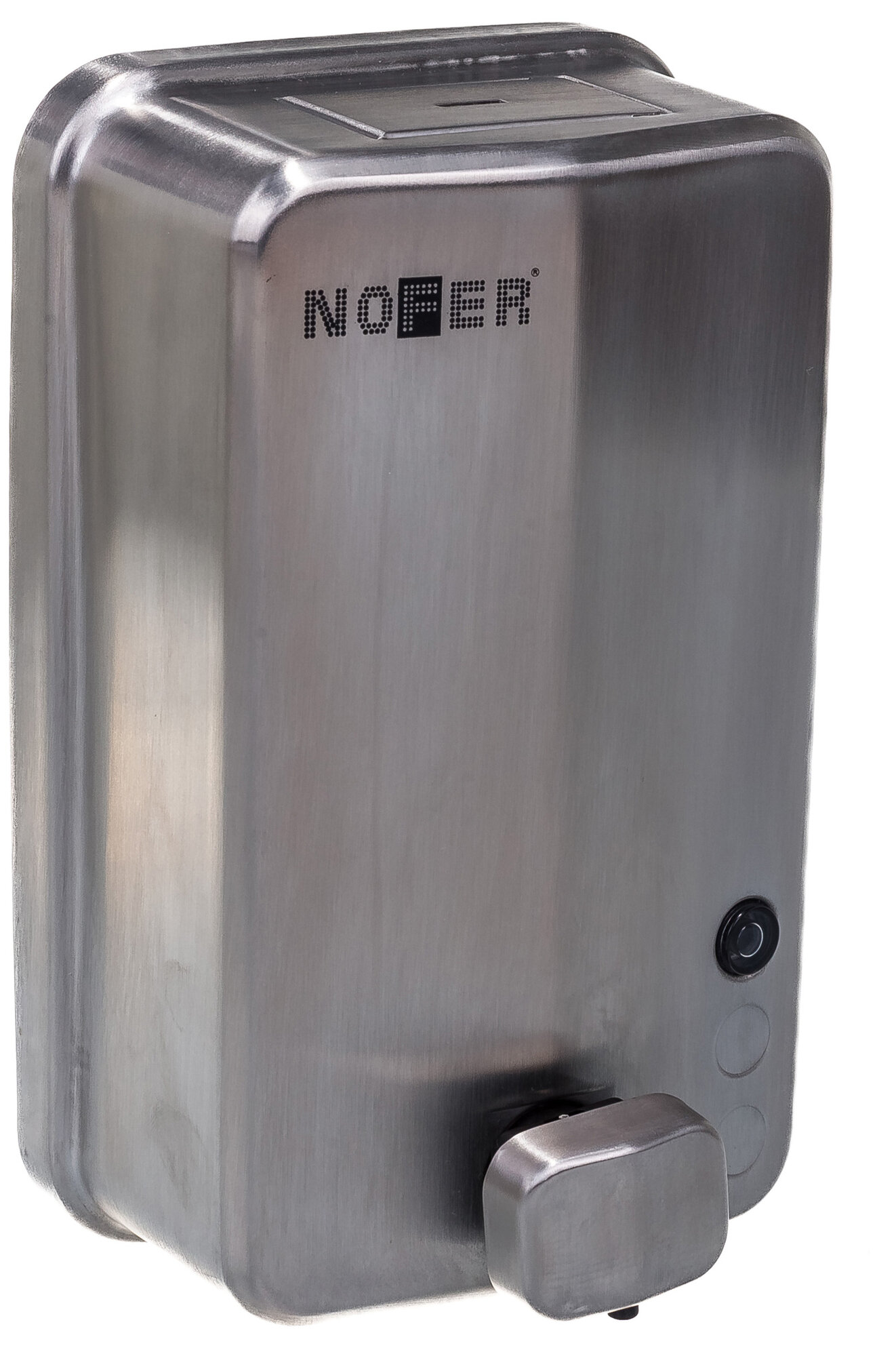 Nofer Диспенсер для мыла с кнопкой 1200 мл. нерж. сталь INOX EVO матовый 03050. S