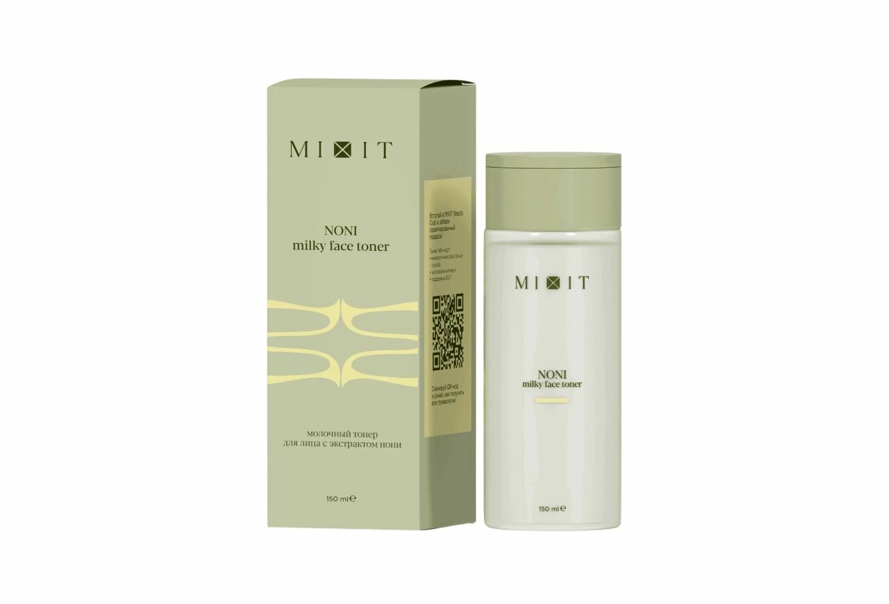 MIXIT Тонер для лица молочный с экстрактом нони, 150 мл