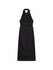 Платье Blumarine Plissé button midi dress, размер 40, черный