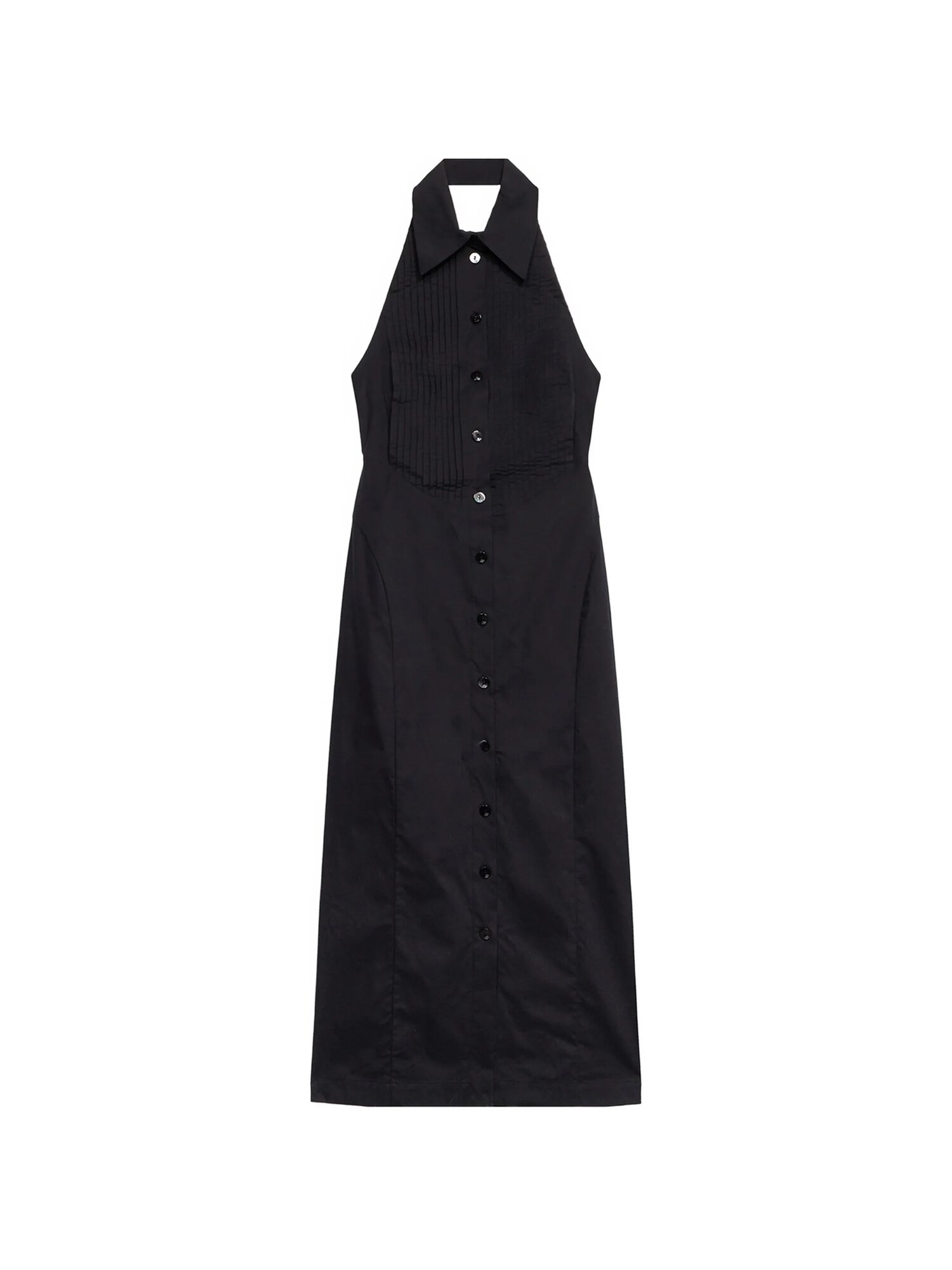 Платье Plissé button midi dress