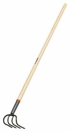 Культиватор садовый 4-х зубый с деревянным черенком Truper 145 см 10568