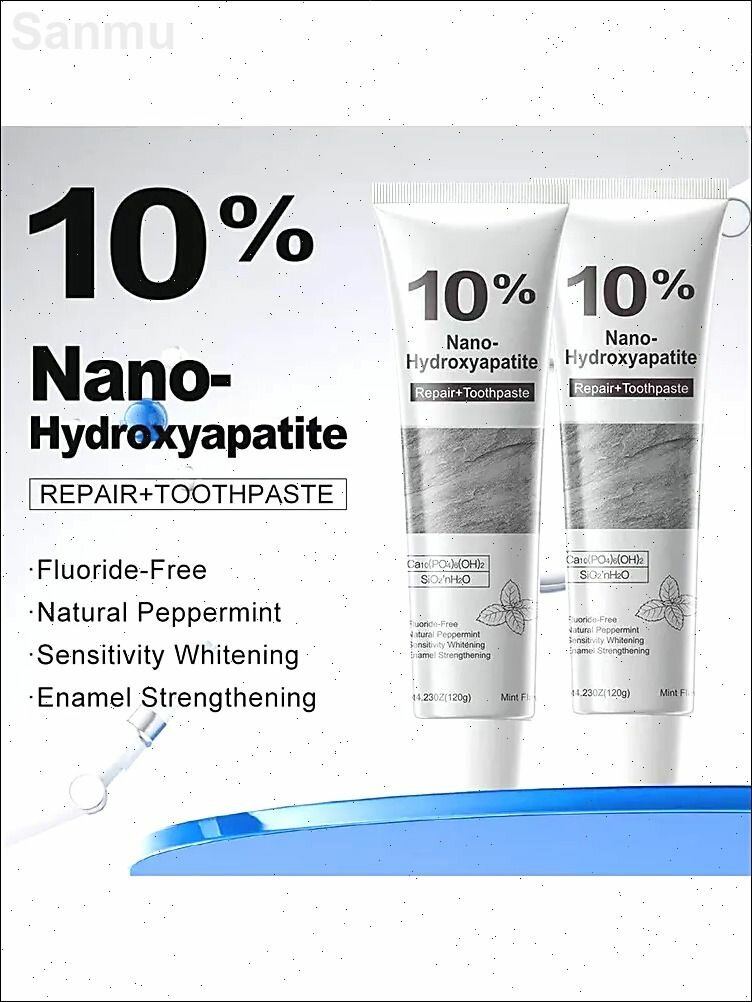 10% нано-гидроксиапатит реставрационная зубная паста 120 г для чувствительных зубов