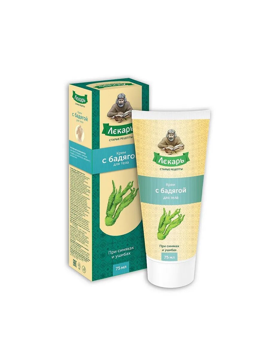 Лекарь крем для тела С Бадягой 75мл