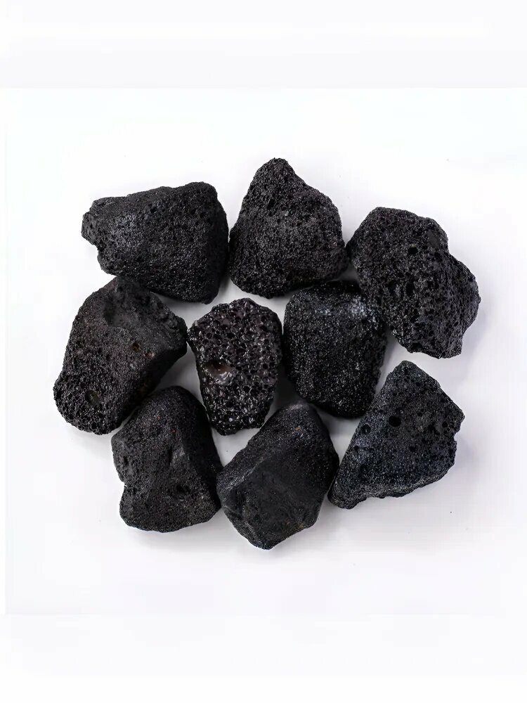 BESTSKY Природные черные лавовые камни для аквариума, ландшафтного дизайна, сада, бонсай, очагов - вулканические декоративные камни (0,33 фунта/упаковка)