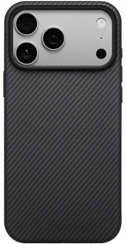 Противоударный чехол Pitaka Aramid UltraGuard Case для iPhone 17 Pro, черный KI1701PB
