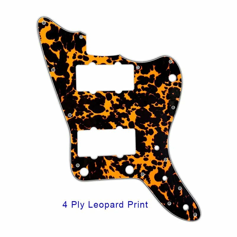 Накладка для гитары Jazzmaster, 4 Ply Leopard Print, оранжевый