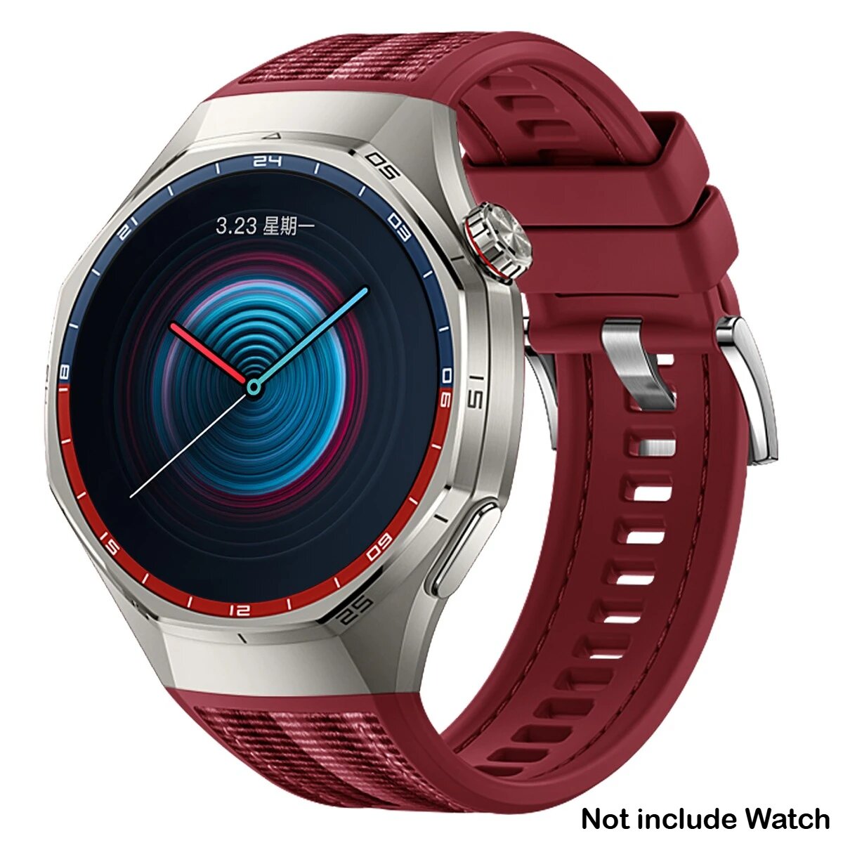 Ремешок для Huawei Watch GT6 Pro, бордовый, R