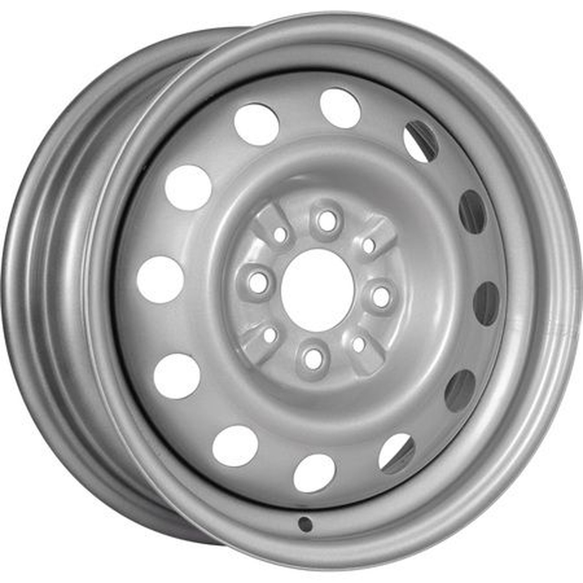 Колесный штампованный диск Trebl 53B35B TREBL (12 отверстий) R14x5.5 4x98 ET35 CB58.6 Silver