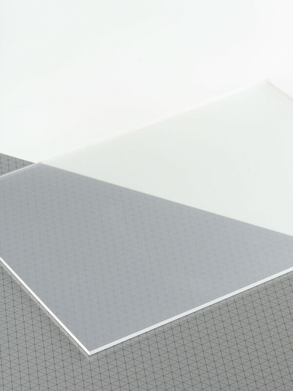 Оргстекло матовое, сатинированное, литое, 20х15 см, 3 мм, 1 лист.