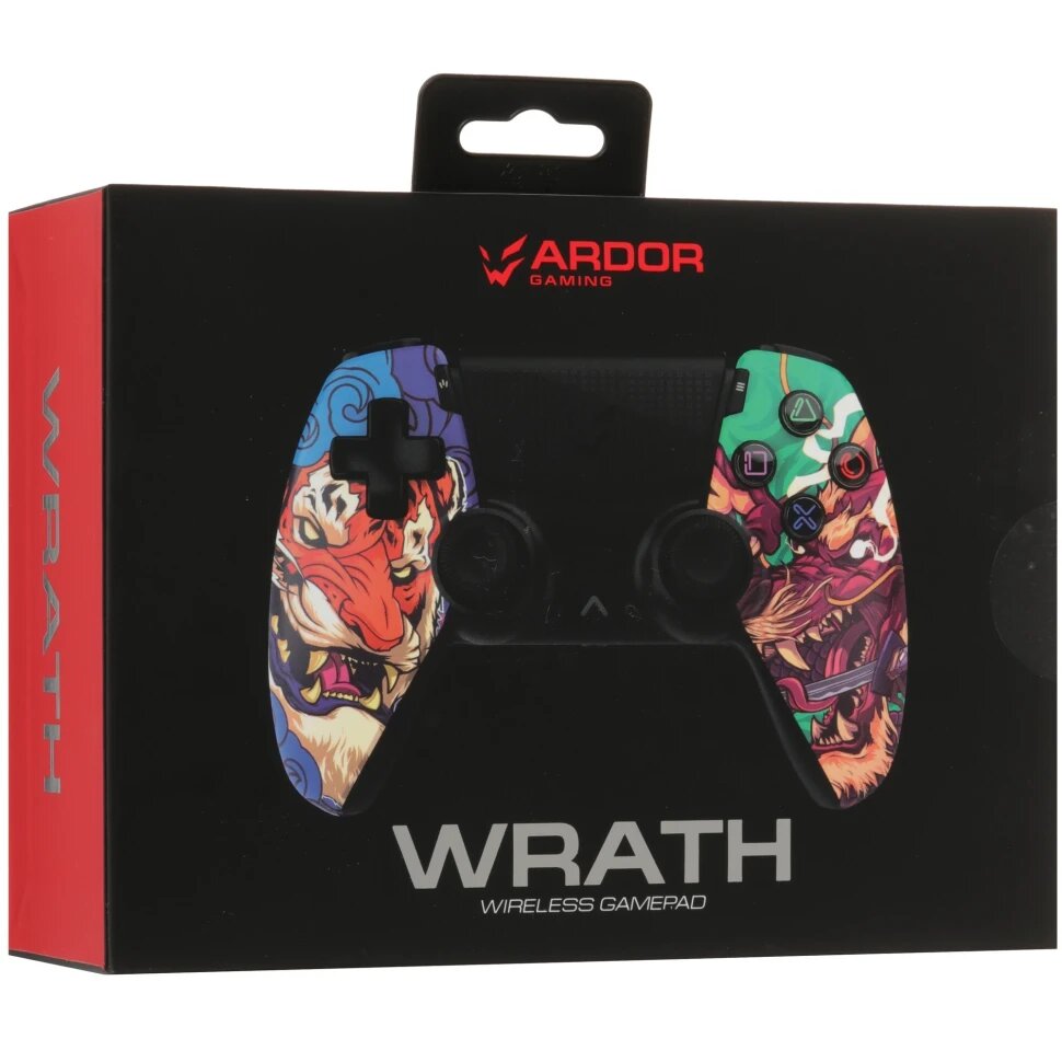 Геймпад беспроводной/проводной ARDOR GAMING Wrath разноцветный, for Android, iOS, PC, PlayStation 3
