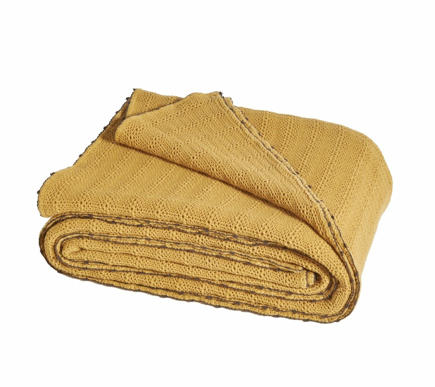 Покрывало Blanc des Vosges ARTESIA MIEL 240Х260 желтый 100% хлопок, 400 г/м2 180Х260 белый 100% хлопок, 400 г/м2