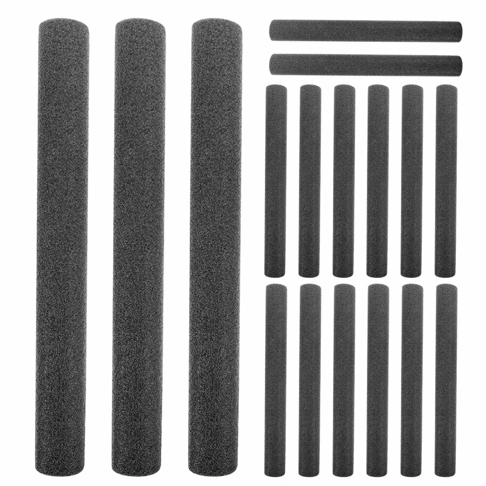 Черная трубка из пенополиэтилена для изоляции и защиты труб, набор из 20 штук