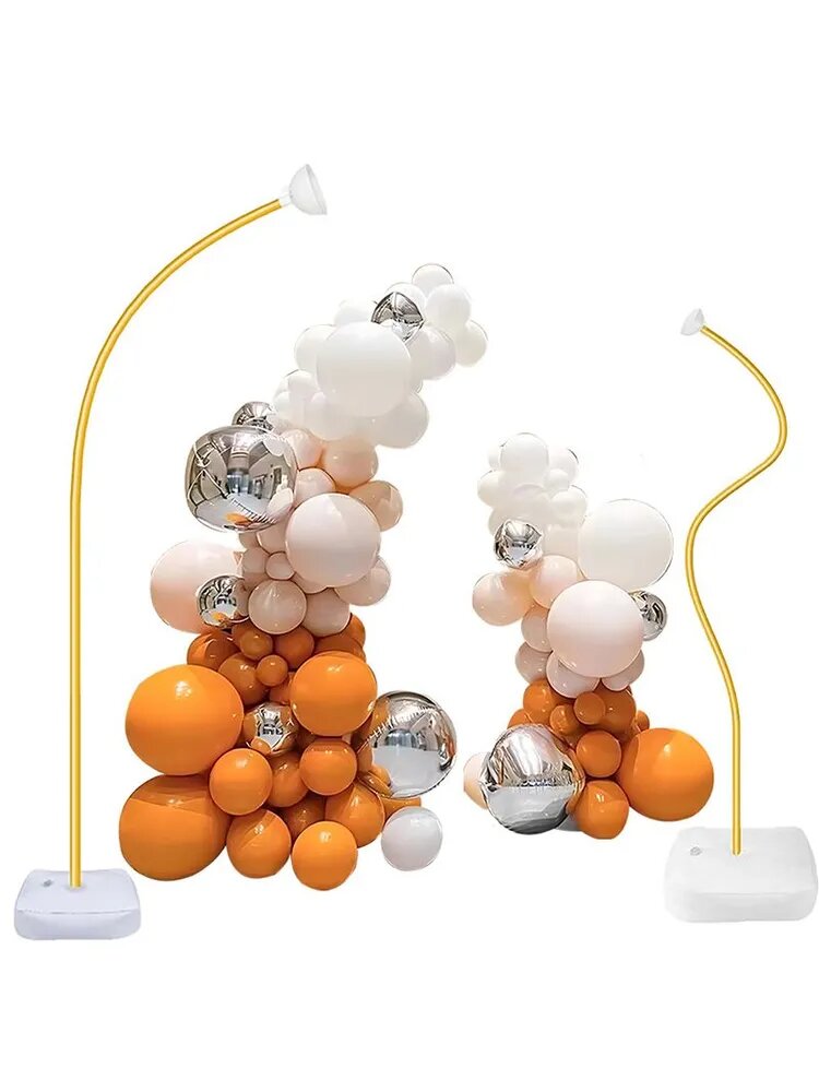 Каркас Для Фотозоны Для Шаров, Акрил, Оранжевый и Белый