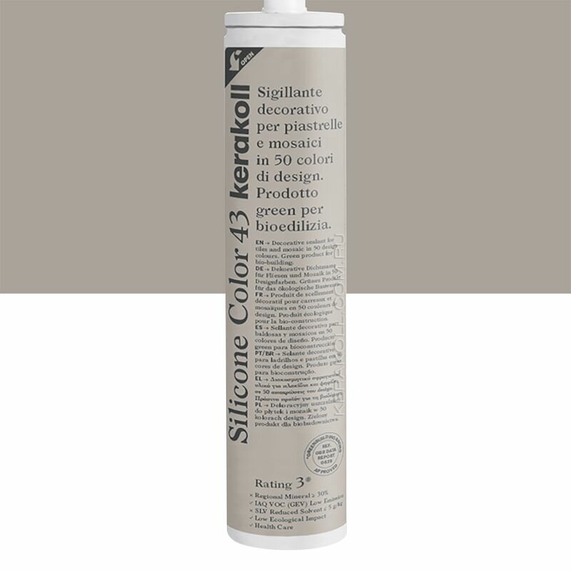 Герметик KERAKOLL SILICONE COLOR (50 цветов Design), Цвет 43 (Известняк) 310 мл.