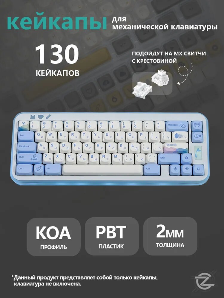Кейкапы для механической клавиатуры русские, кейкапы koa, кейкапы pbt, кириллица